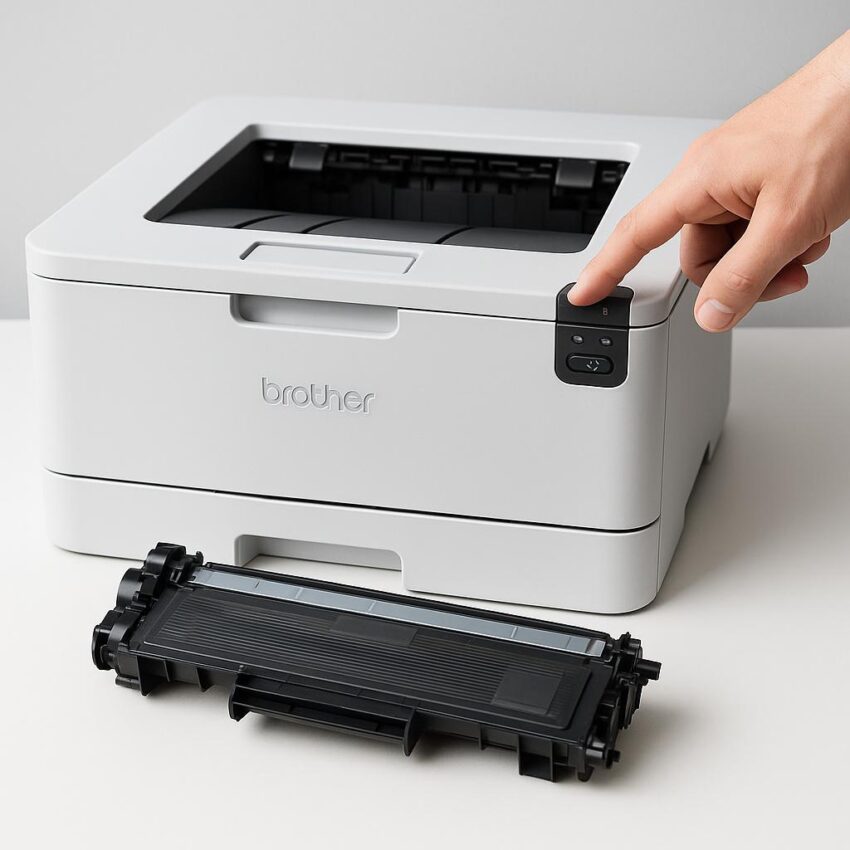 Jak zresetować drukarkę Brother, żeby nie było tonera? - odrukarkach.pl